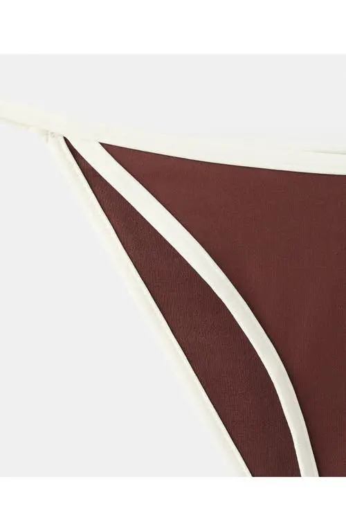 Mango Contrast Binding Bikini Bottoms