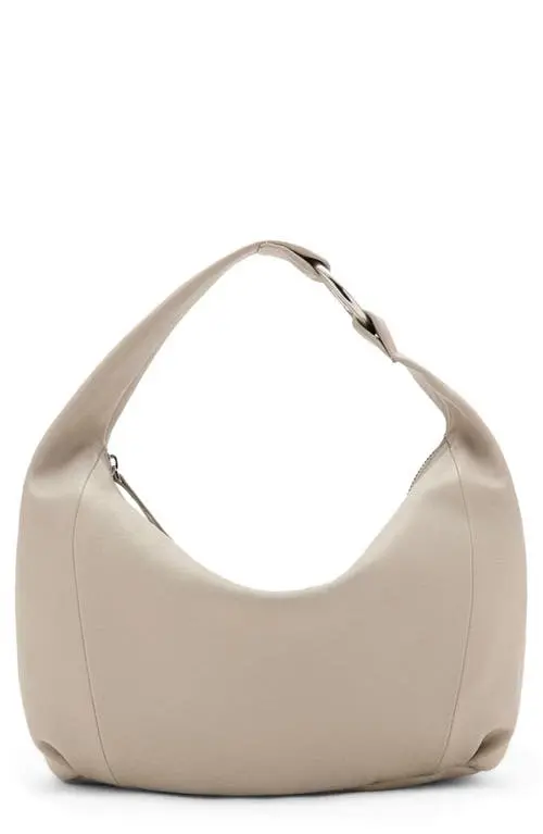 Mango Leather Shoulder Bag With Circular Hardware