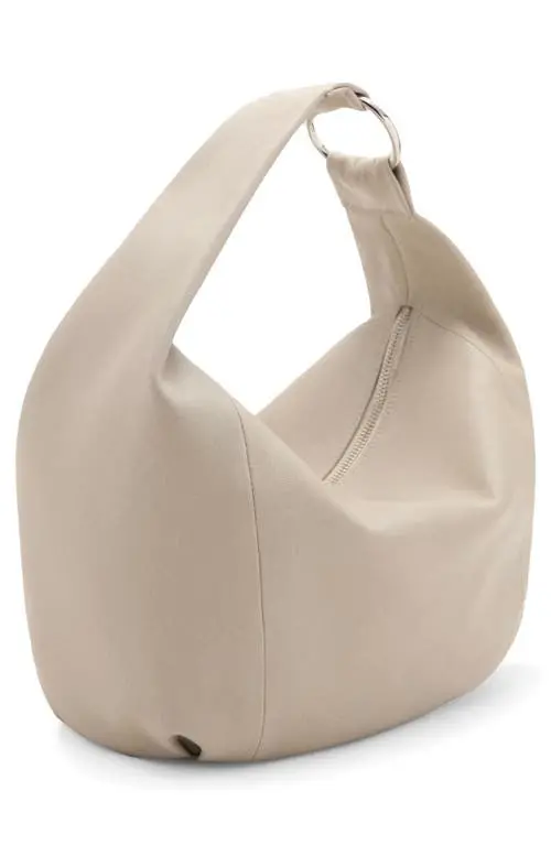Mango Leather Shoulder Bag With Circular Hardware