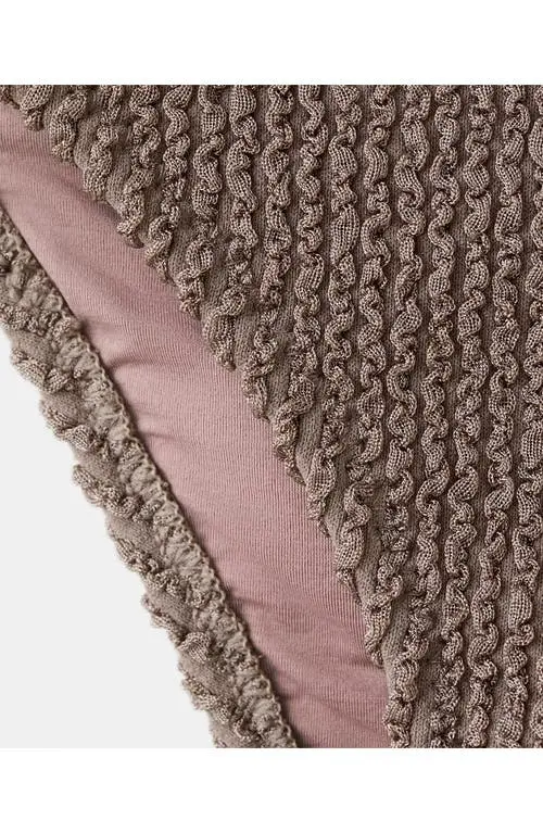 Mango Textured Bikini Bottoms - Light/pastel Brown