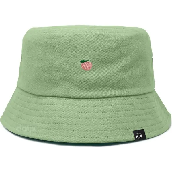 DALIX Lil Peach Bucket Hat - Turf Green