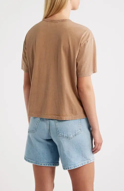CITY BLUES Acid Wash T-shirt - Burlap
