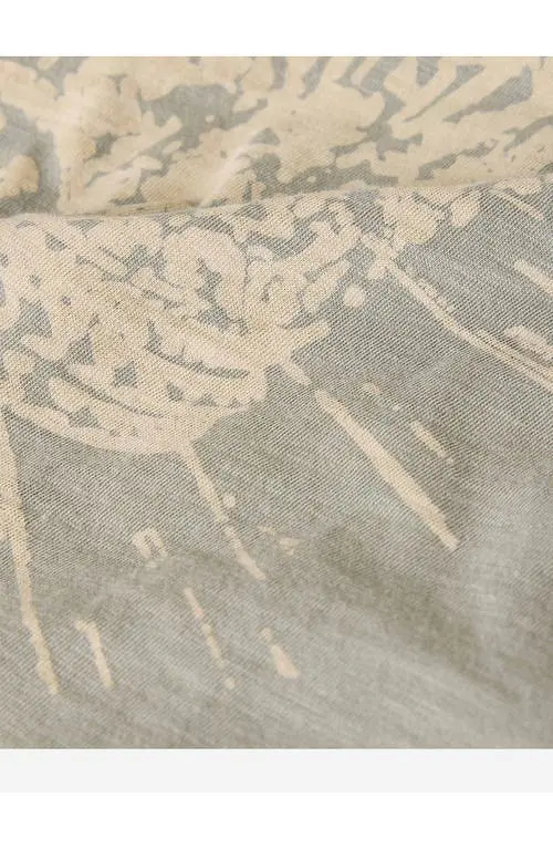 John Varvatos Raw Edge Shoulder Detail Graphic T-shirt