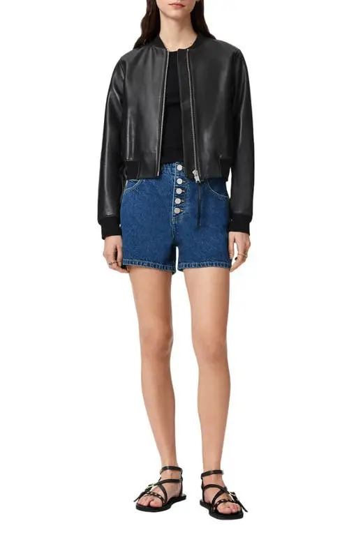 ALLSAINTS Tay Exposed Fly Denim Shorts