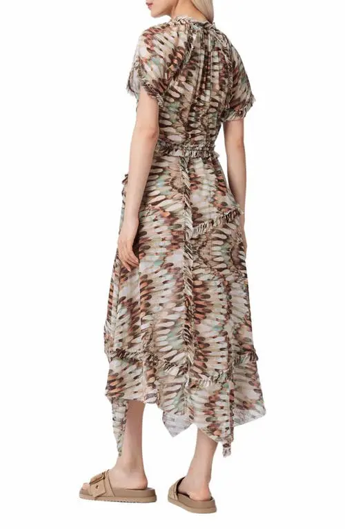ALLSAINTS Lamaia Handkerchief Cotton Midi Dress - Oceano Soft Pink