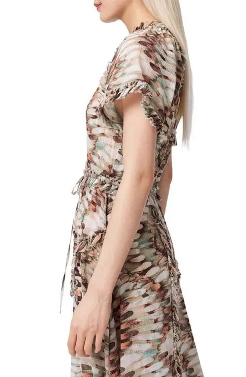 ALLSAINTS Lamaia Handkerchief Cotton Midi Dress - Oceano Soft Pink