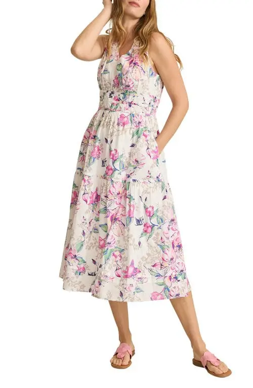 Tommy Bahama Floral Gardens Sleeveless Midi Dress