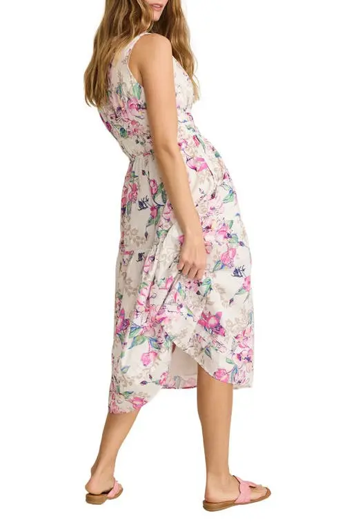 Tommy Bahama Floral Gardens Sleeveless Midi Dress
