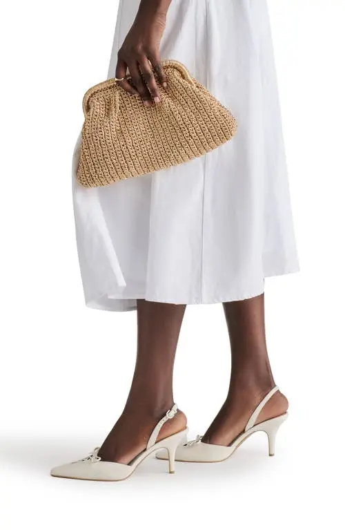 Dolce Vita Woven Frame Clutch