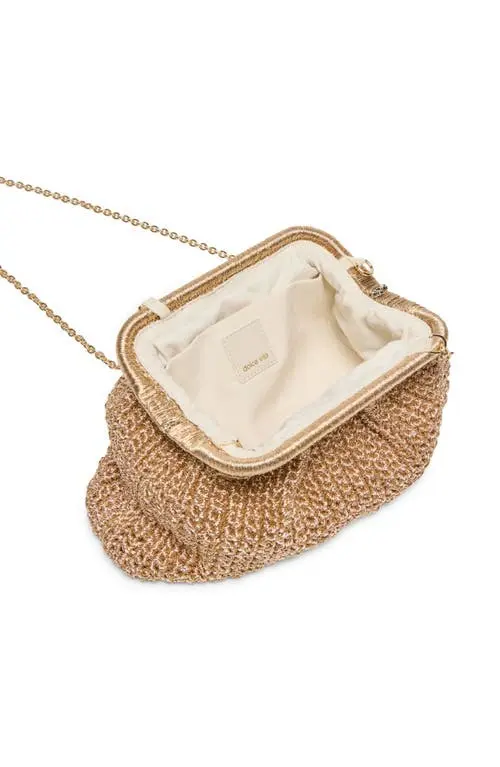 Dolce Vita Woven Frame Clutch
