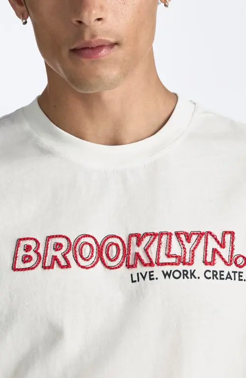 Brooklyn Industries Embrouidered Logo Graphic T-shirt