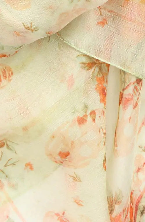 Alexander McQueen Floral & Skull Print Silk Scarf