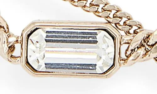 Alexander McQueen Layered Chain Necklace With Skull And Crystal Pendant