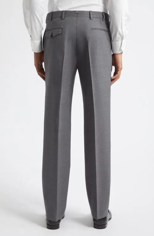 J. MUESER Waverly High Twist Virgin Wool Trousers