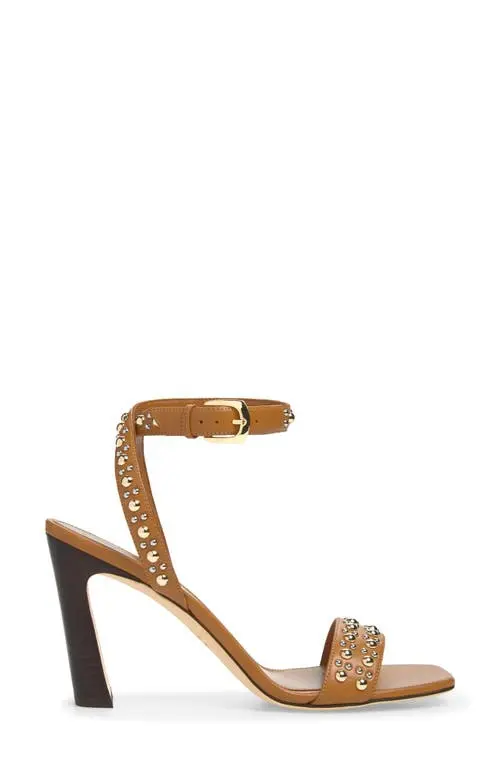 STUART WEITZMAN Perry Studded Leather Sandal 85 - Boho Tan