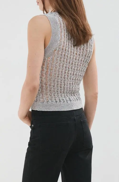 Mango Open Stitch Knit Vest