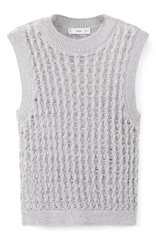 Mango Open Stitch Knit Vest