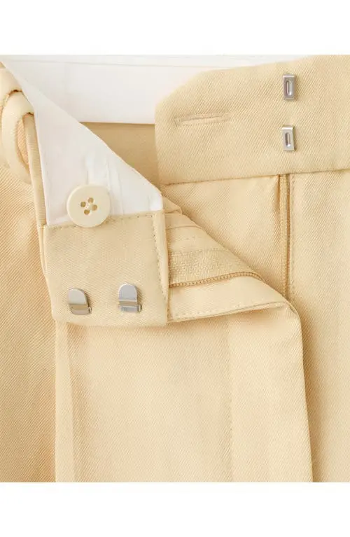 Mango Pleated Straight Leg Pants