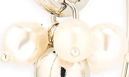 JUSTINE CLENQUET Eva Freshwater Pearl Hoop Earrings