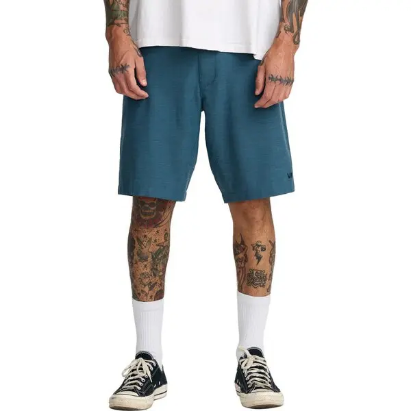 Rvca Course Chino Shorts - Denim Heather
