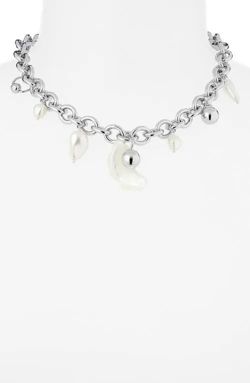 JUSTINE CLENQUET Tyler Mixed Charm Chain Necklace