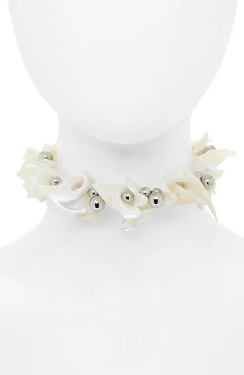 JUSTINE CLENQUET Paula Seashell Choker Necklace