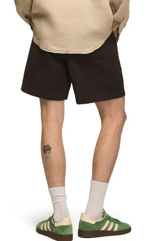 Lucky Brand Linen & Cotton Pull-on Shorts - Raven