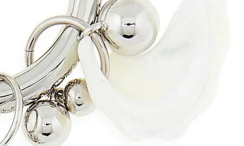 JUSTINE CLENQUET Paula Seashell & Chain Key Ring