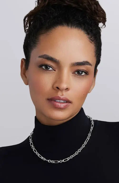 Lagos Sterling Caviar Link Necklace