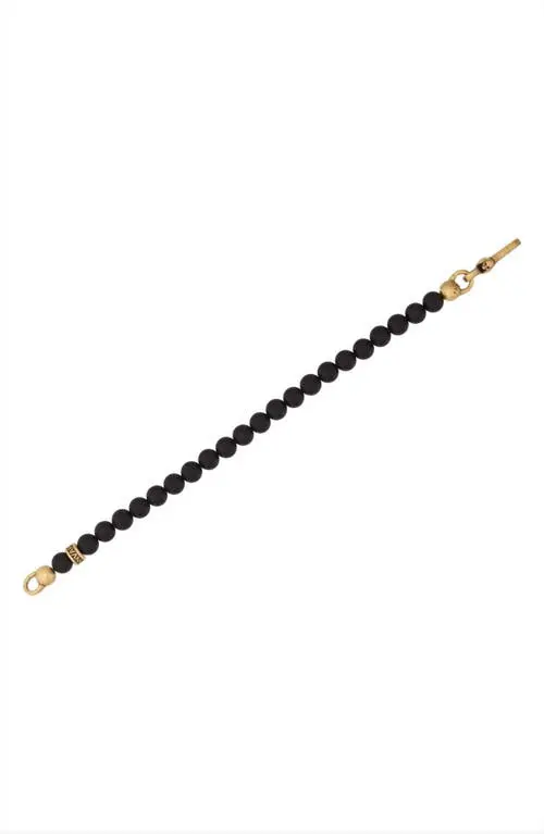 John Varvatos Artisan Beaded Onyx And Bracelet