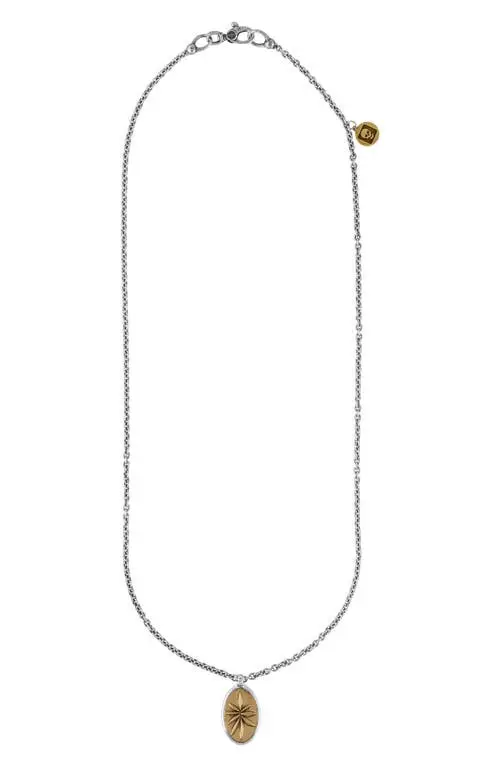 John Varvatos Sterling Silver & Brass Pendant Necklace - Mix