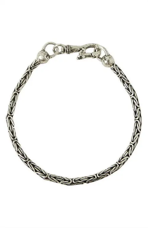 John Varvatos Artisan Sterling Woven Chain Bracelet