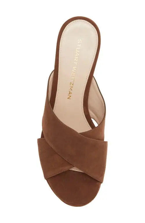 STUART WEITZMAN Dayna Platform Sandal - Cigar
