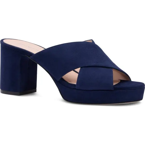 STUART WEITZMAN Dayna Platform Sandal - Nice Blue