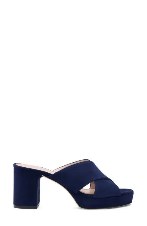 STUART WEITZMAN Dayna Platform Sandal - Nice Blue