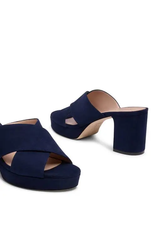 STUART WEITZMAN Dayna Platform Sandal - Nice Blue