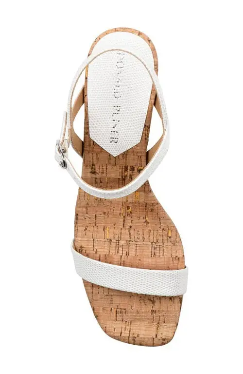 DONALD PLINER Brazi Ankle Strap Sandal - Porcelain
