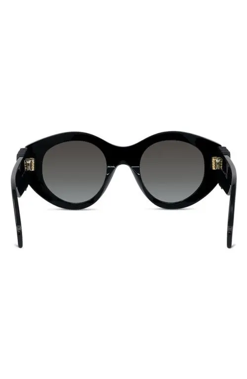 Loewe Anagram Round Frame Sunglasses - Sengld