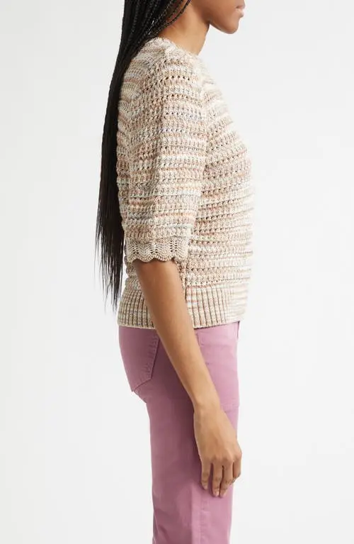 Veronica Beard Merivale Metallic Cotton Blend Sweater