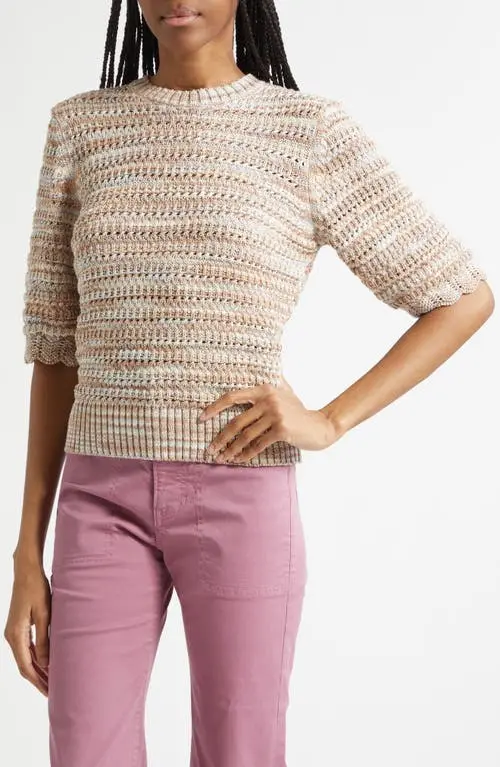 Veronica Beard Merivale Metallic Cotton Blend Sweater