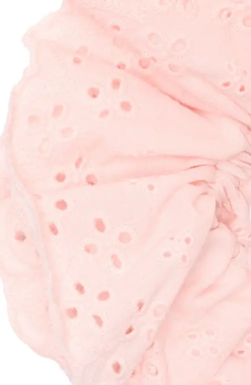 L. Erickson Arden Eyelet Scrunchie - Pink