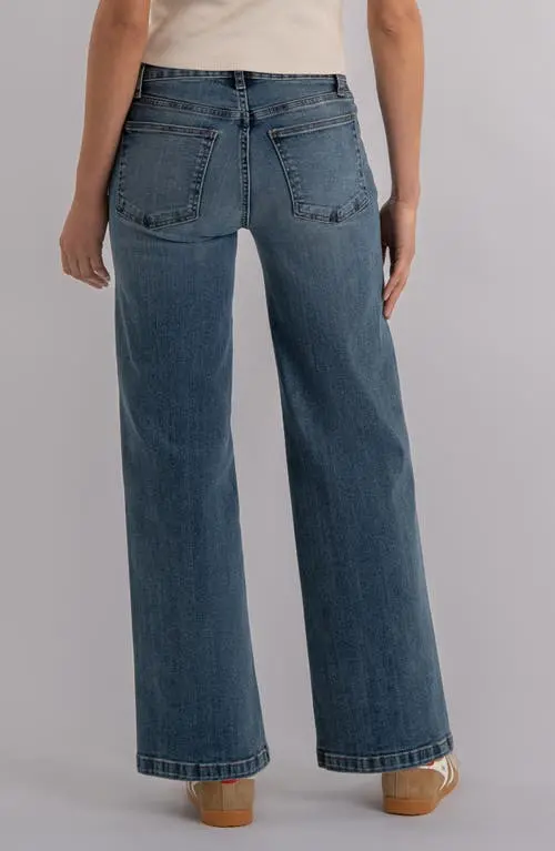 Kut From The Kloth Maya Patch Pocket High Waist Wide Leg Jeans