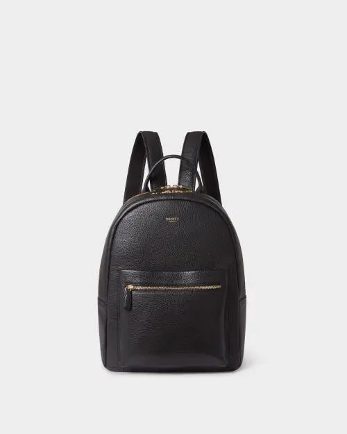 OSPREY LONDON The Adaline Grainy Hide Leather Backpack - Black