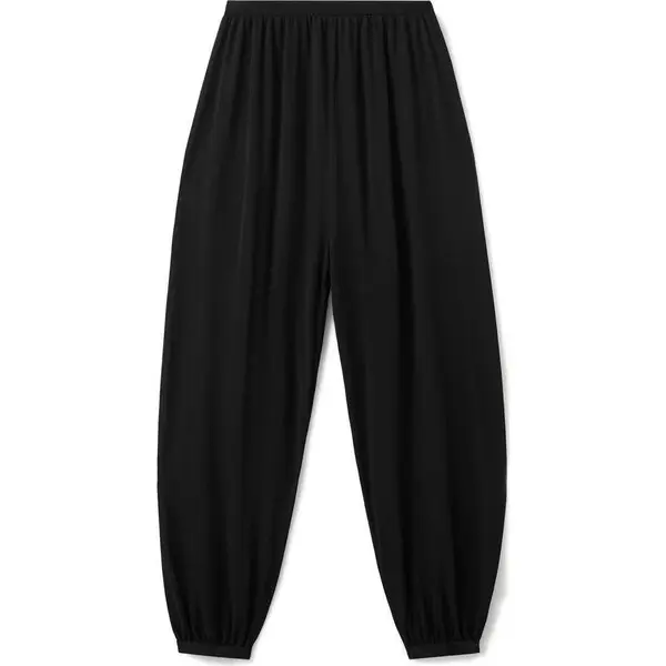 Mango Knit Balloon Pants - Black