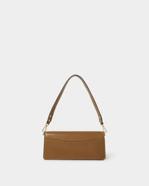 OSPREY LONDON Marlow Leather Shoulder Bag - Tan