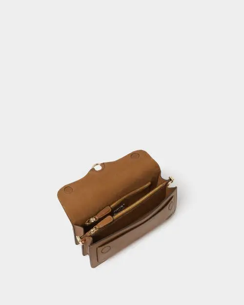 OSPREY LONDON Marlow Leather Shoulder Bag - Tan