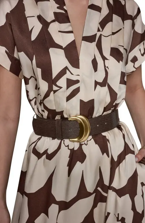 Donna Karan New York Belted Midi Dress