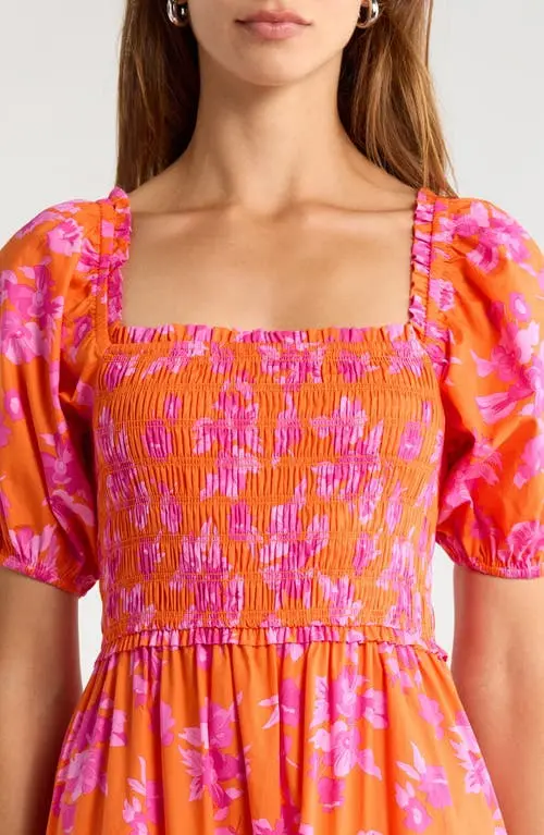 SUGARLIPS Cala Floral Tiered Cotton Maxi Dress