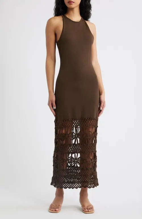 Torn By Ronny Kobo Nina Racerback Body-con Maxi Dress - Brown