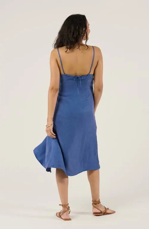 CACHE COEUR Nolwenn Maternity & Nursing Knot Dress - Blue